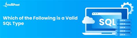 Which Of The Following Is A Valid Sql Type