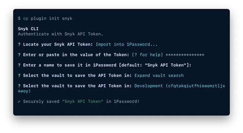 use 1password to authenticate the snyk cli with biometrics 1password