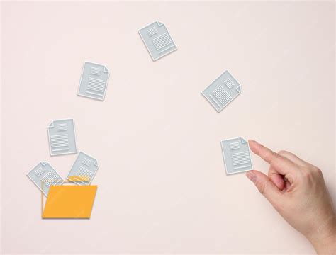 Premium Photo Concept Of Document Flow In The Company Transition To Paperless Technology