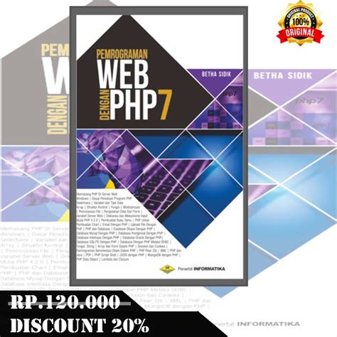 Jual TERMURAH 100 ORIGINAL BUKU PEMROGRAMAN WEB DENGAN PHP7 CD Shopee Indonesia