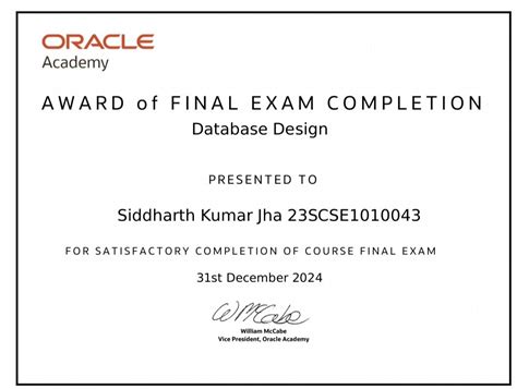 Siddharth Kumar Jha On Linkedin Oracleacademy Dbms Learningjourney Professionalgrowth
