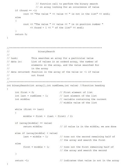 Solved Lab 82 Working With The Binary Search Bring In