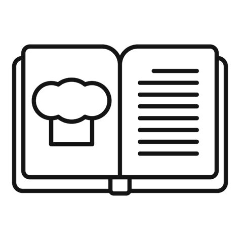 Premium Vector Open Cookbook Showing Chef Hat For Culinary Recipes