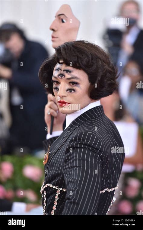 Ezra Miller Attends The 2019 Met Gala Celebrating Camp Notes On