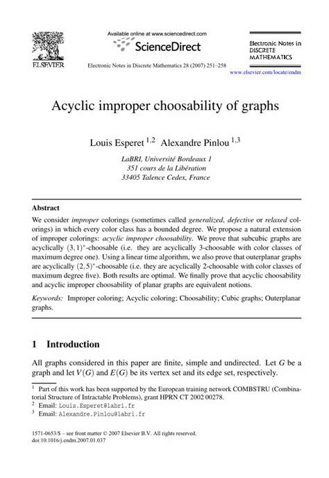 Pdf Acyclic Improper Choosability Of Graphs Dokumentips