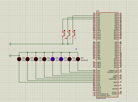 Stm32开发之外部中断（二进制灯）stmled中断实现按键次数的显示即用2位二进制数来计数 Csdn博客