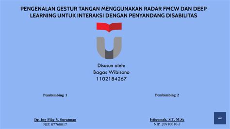 Pengenalan Gestur Tangan Menggunakan Radar Fmcw Dan Deep Learning Untuk Interaksi Dengan