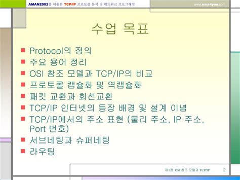 PPT OSI 참조 모델과 TCP IP PowerPoint Presentation free download ID