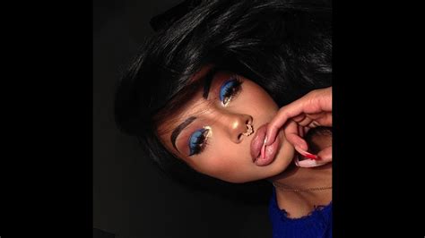Pattyeffinmayo X Electric Blue Makeup Tutorial Youtube