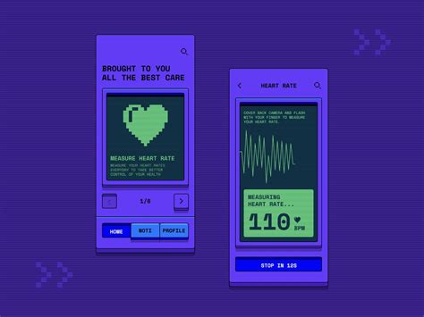 Heart Rate Monitor App Design