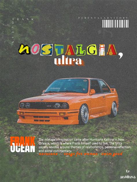 Frank Ocean Nostalgia Ultra Album Cover