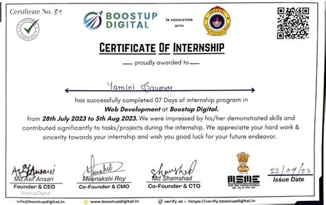 Yamini Sawner On Linkedin Webdevelopment Internshipcertificate