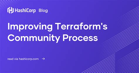Improving Terraform S Community Process