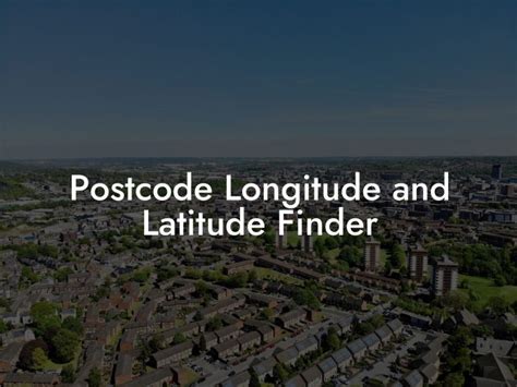 Postcode Longitude And Latitude Finder Uk Postcode Database Csv