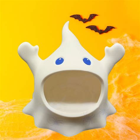 Halloween Glutton Ghost 3d Printed Candy Bowl A Spooky Halloween Decor