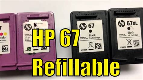 How To Make A Hp Refillable Cartridge With Sponge Black Ink Cartridge Ink Cartridge Refill