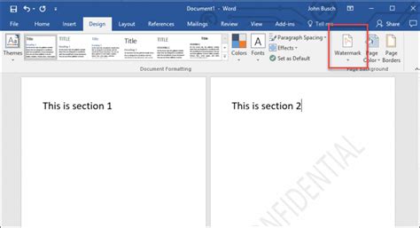 How To Add A Watermark To Documents In Microsoft Word