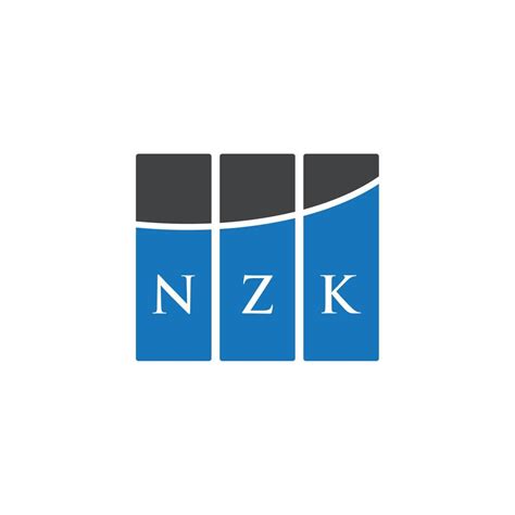 Nzk Letter Logo Design On White Background Nzk Creative Initials