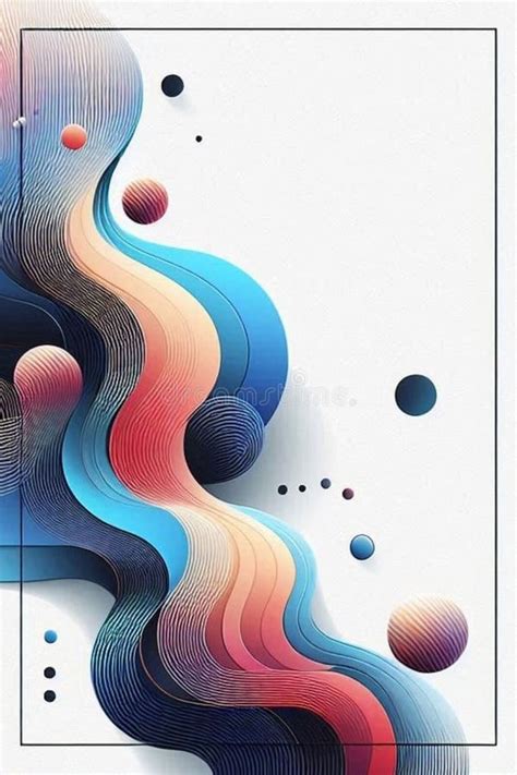 Modern Geometric Abstract Art With Vibrant Colors And Shapes Stock Illustration Illustration