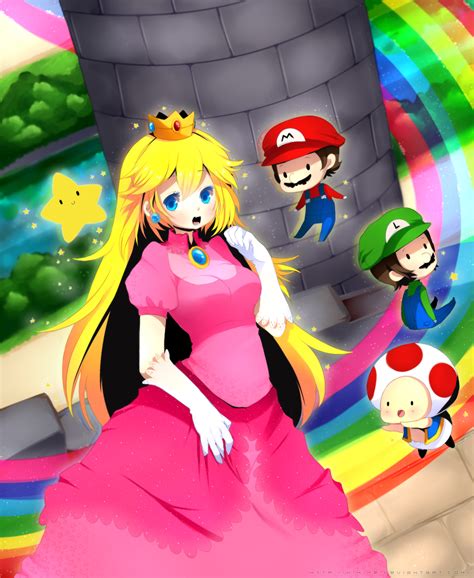 Super Peach Princess Peach And Daisy Fan Art 23574438 Fanpop