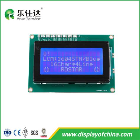 Blue Stn 16 4 Pin Connector LCM DOT Matrix Character LCD Module 16 4 LCD Module And 16 4