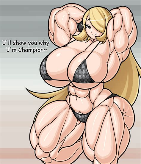 Rule 34 Abs Arms Behind Head Bikini Cynthia Pokemon Forsakun Huge