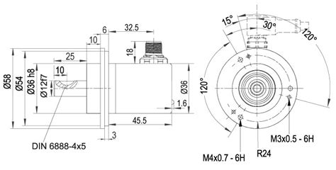 Wachendorff Automation Encoders Encoder Absolute Canopen Single Turnmulti Turn Clamping