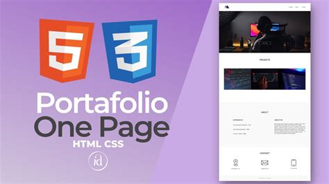 Cómo Hacer Un Portafolio Sencillo Con Html Y Css Youtube