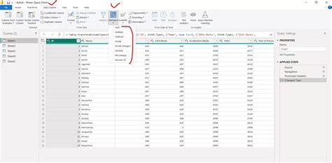 Standard Function In Power Query Editor Power Bi Ashish Coder
