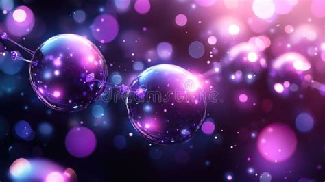 Colorful Abstract Molecular Structure With Glowing Particles Hmpv