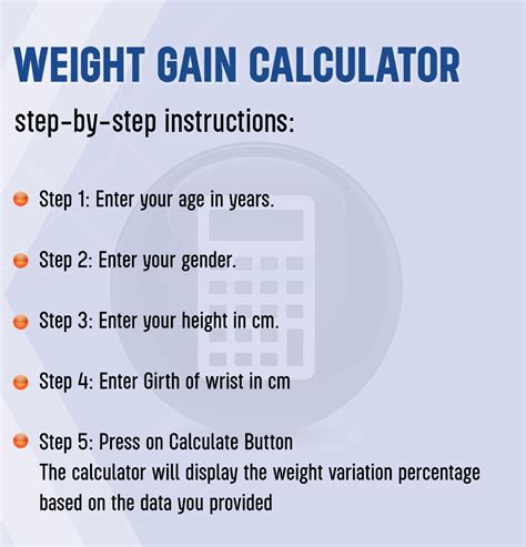 Weight Gain Calculator
