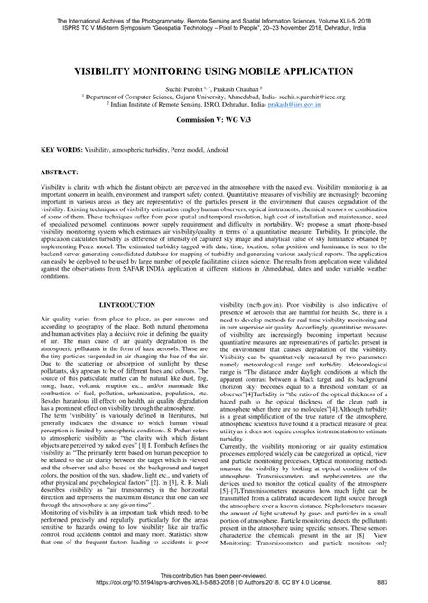 Pdf Visibility Monitoring Using Mobile Application