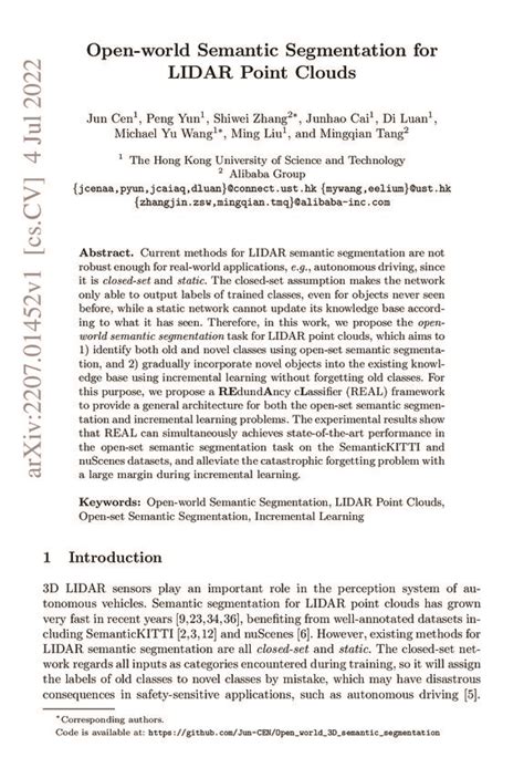 Open World Semantic Segmentation For Lidar Point Clouds Deepai