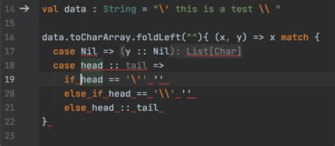Scala Use Foldleft To Replace Occurrences Of Character In String Stack Overflow