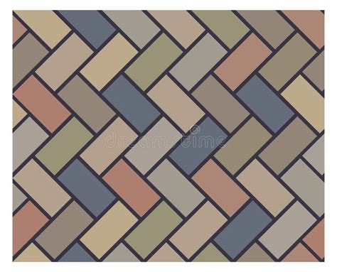 Herringbone Pattern Color Seamless Decorative Ornament Design Stock