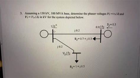 Solved 3 Assuming A 138 KV 100 MVA Base Determine The Chegg Com