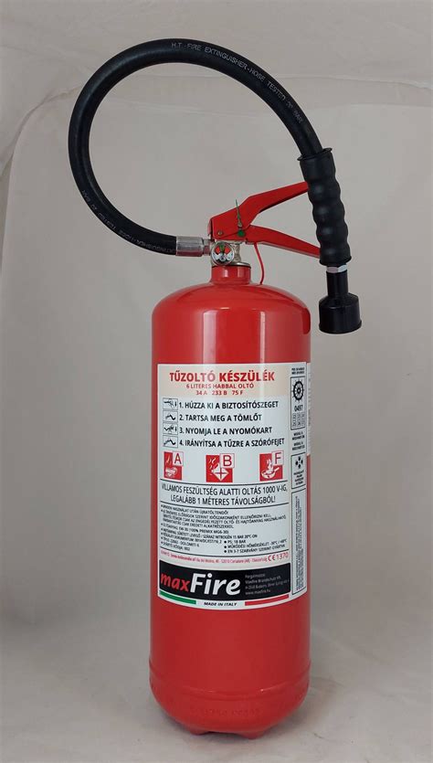 Maxfire Dolomit 6 Liter Abf Foam Fire Extinguisher 34a 233b