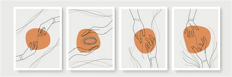 손 제스처 보헤미안 스타일의 벽 아트 장식 창조적 인 미니멀 한 손은 추상미술 배경을 그립니다 현대 일러스트레이션 벽 장식 엽서 포스터 브로셔를 위한 보헤미안 스타일 컬렉션