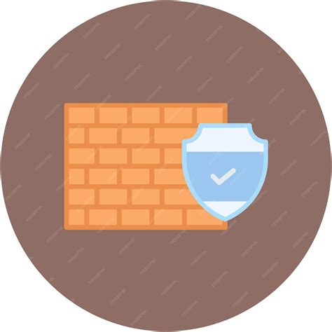 Premium Vector Firewall Vector Illustration Style