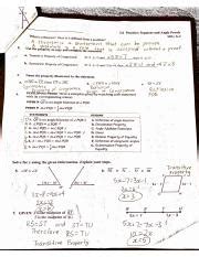 Geometry 2 6 And 2 7 Practice Pdf I I 7 2 6 What Is O Theorem How Is It