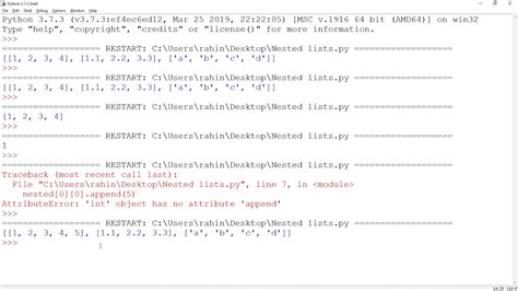 17 Eng Python 3 Nested Lists Youtube