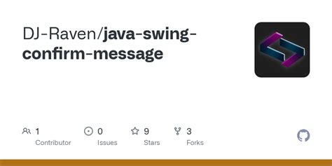Github Dj Ravenjava Swing Confirm Message