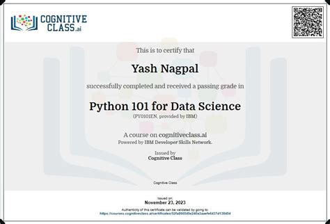 Python Ibmdatascience Ibm Ibmskillsbuild Ibmcertification Pandas Yash Nagpal