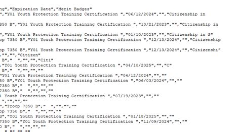 Report Is Incorrectly Exporting Comma Delimited File Scoutbook Bugs Scouting Forums
