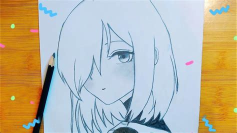 رسم انمي رسم انمي فتاة كيوت من الجانب سهلة جدا للمبتدئين خطوة بخطوة