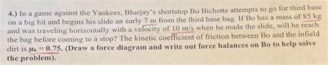 Solved In A Game Against The Yankees Bluejay S Chegg