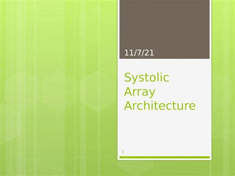 pptx systolic array architecture dokumen tips