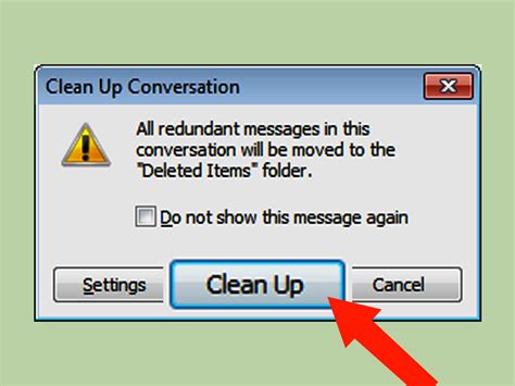 How To Clean Up Conversations In Outlook Steps
