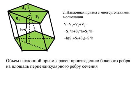 Объём наклонной призмы - презентация онлайн