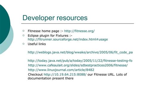 Fitnesse Acceptance Testing Ppt